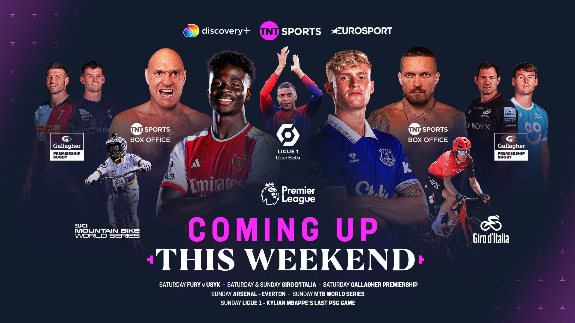 Over 200 hours of live sport on TNT Sports this weekend | Advanced ...
