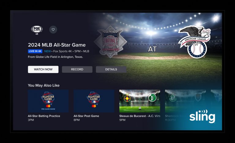 4K MLB All-Star Game on Sling TV | Advanced Television